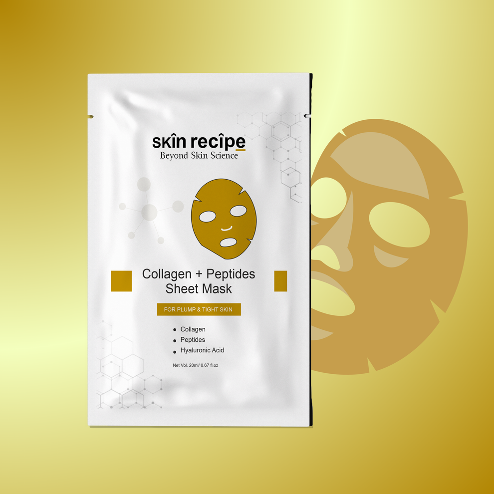 Collagen + Peptides Firming Sheet Mask – Skin Recipe
