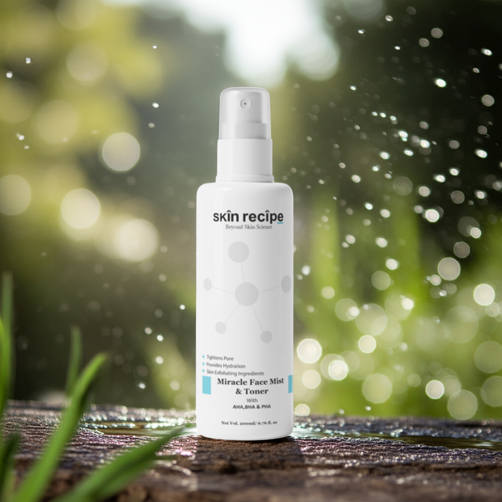 Miracle Face Mist & Toner with AHA, BHA, PHA – Hydrate, Exfoliate ...